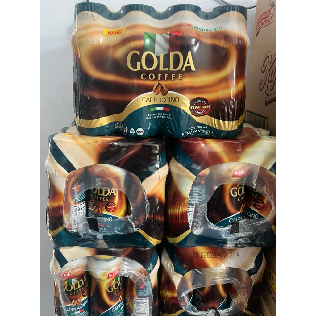 Jual GOLDA COFFEE CAPPUCCINO KEMASAN BOTOL 12 x 200ML | Shopee Indonesia