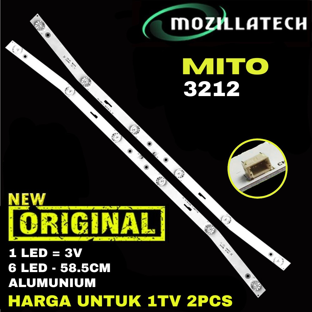 Jual LED BACKLIGHT MITO 3212 BACKLIGHT MITO 6V 6K 6 KANCING | Shopee ...