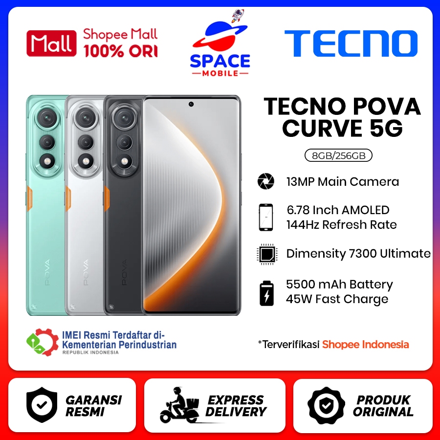 Jual Tecno Pova 7 Curve 5G Terlengkap & Harga Terbaru Juni 2026 ...