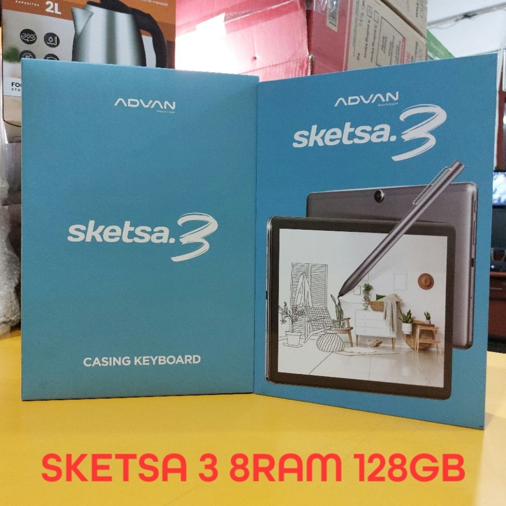 Jual Advan Sketsa 3 2025 Full Set 8RAM 128GB Stylus Keybaord | Shopee ...