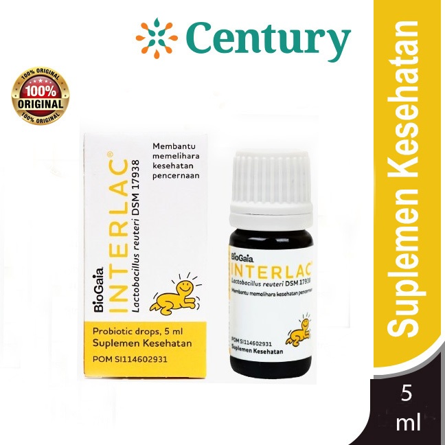 Jual INTERLAC PROBIOTIC DROPS 5ML / SUPLEMENT KESEHATAN PENCERNAAN ...