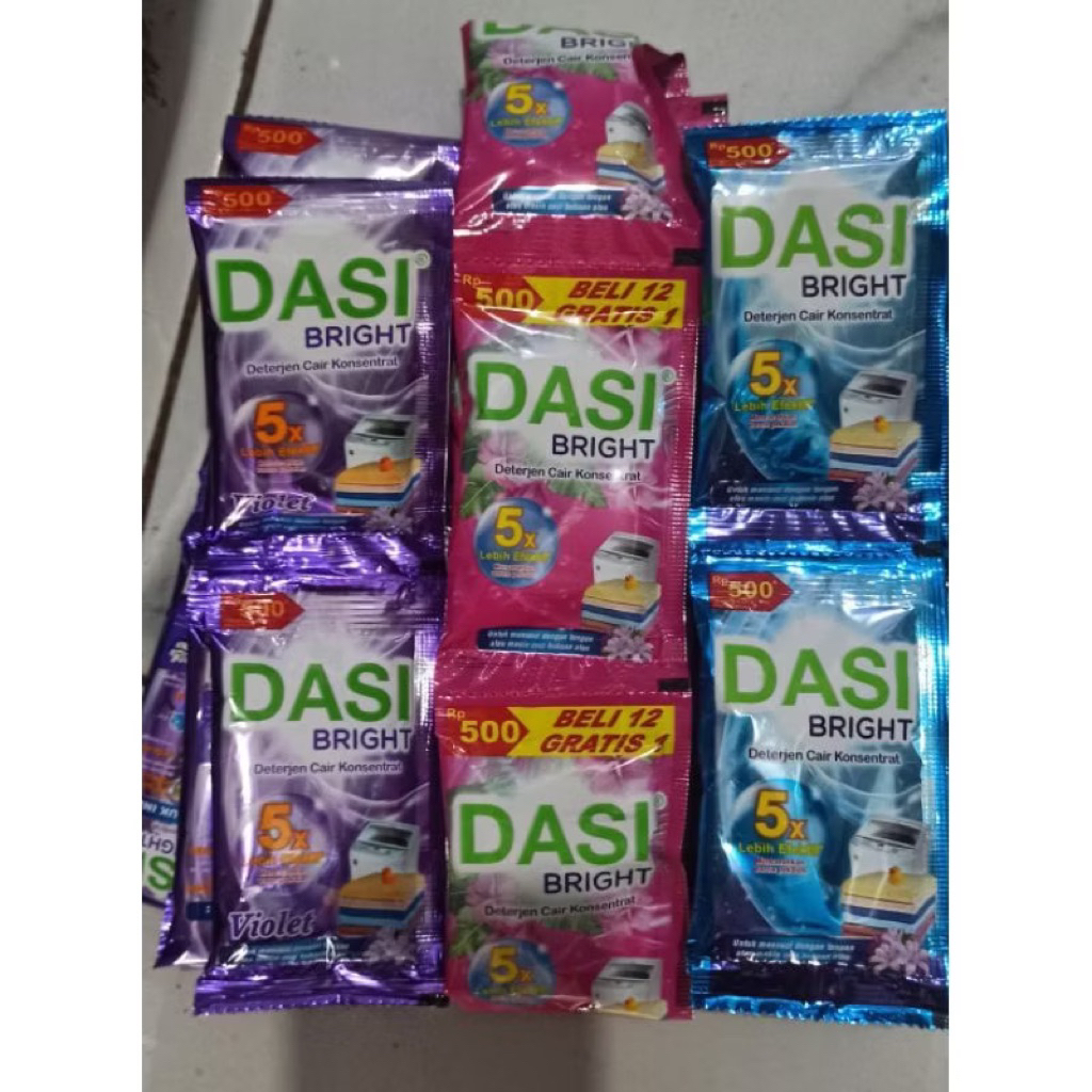 Jual Dasi Bright Deterjen Cair Sachet 500 | Satu dus @12 rcg | Shopee ...