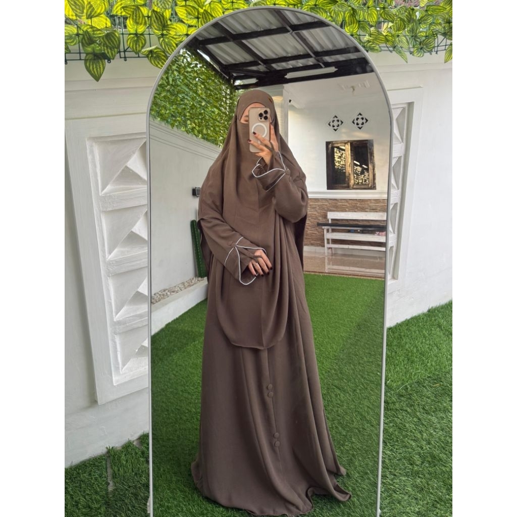 Jual Kanaya Abaya - One Set Umroh Muslim Syari | Shopee Indonesia