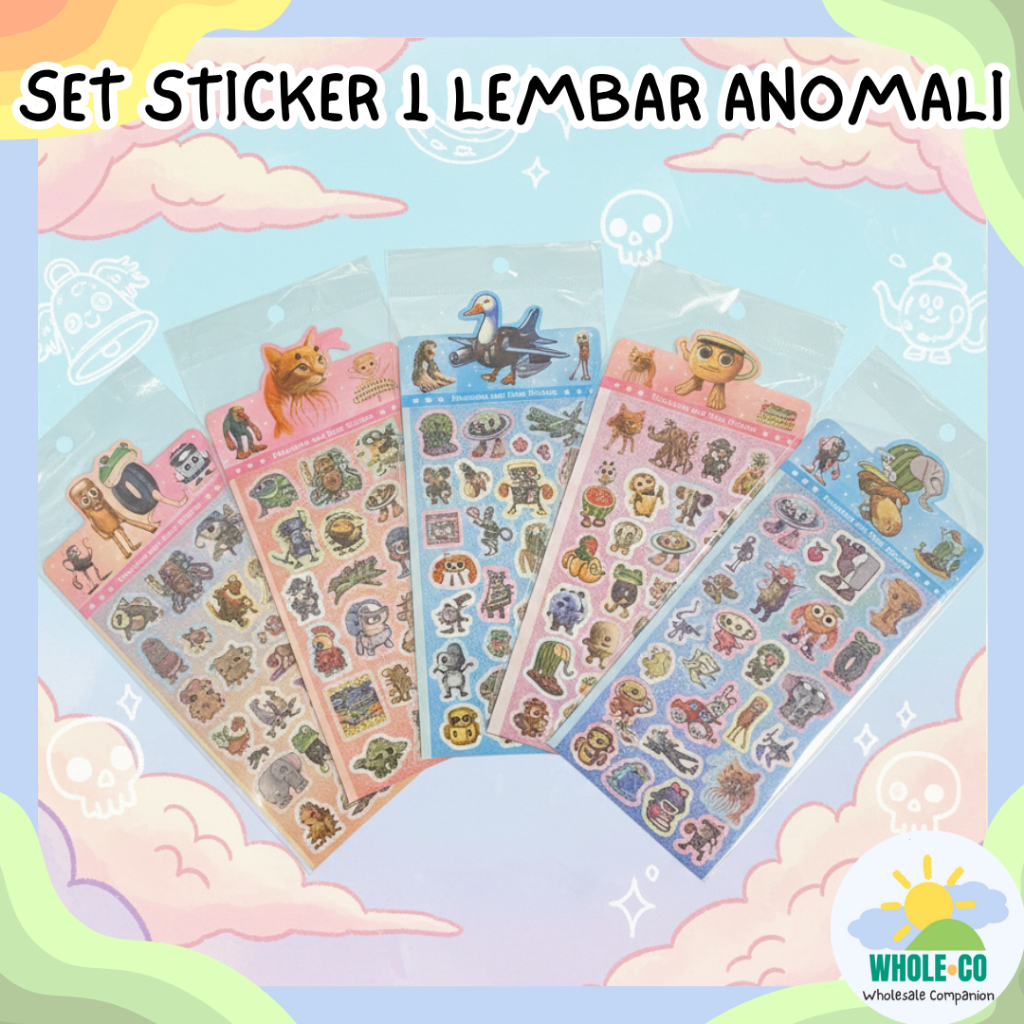 Jual Set Stiker 1 Lembar Anomali Brainrot Premium Sticker Pack Tung ...