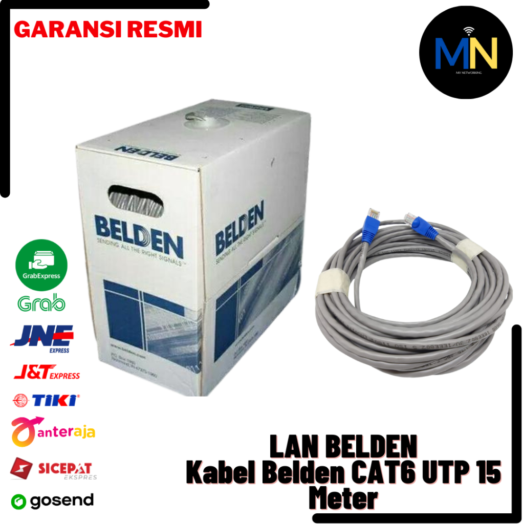 Jual Kabel Belden CAT6 UTP 15 Meter ORIGINAL | Shopee Indonesia