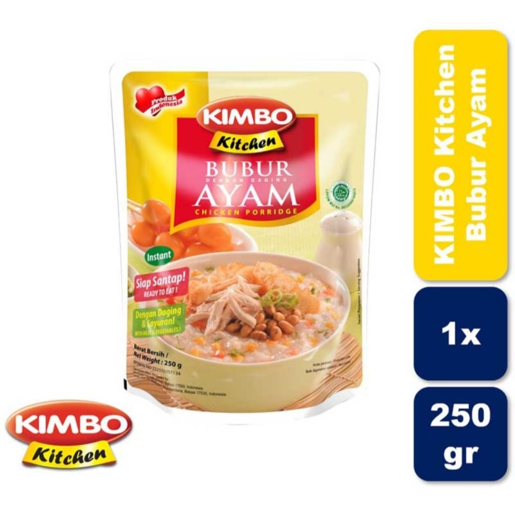 Jual Kimbo Kitchen Bubur Ayam Pouch 250 g | Shopee Indonesia