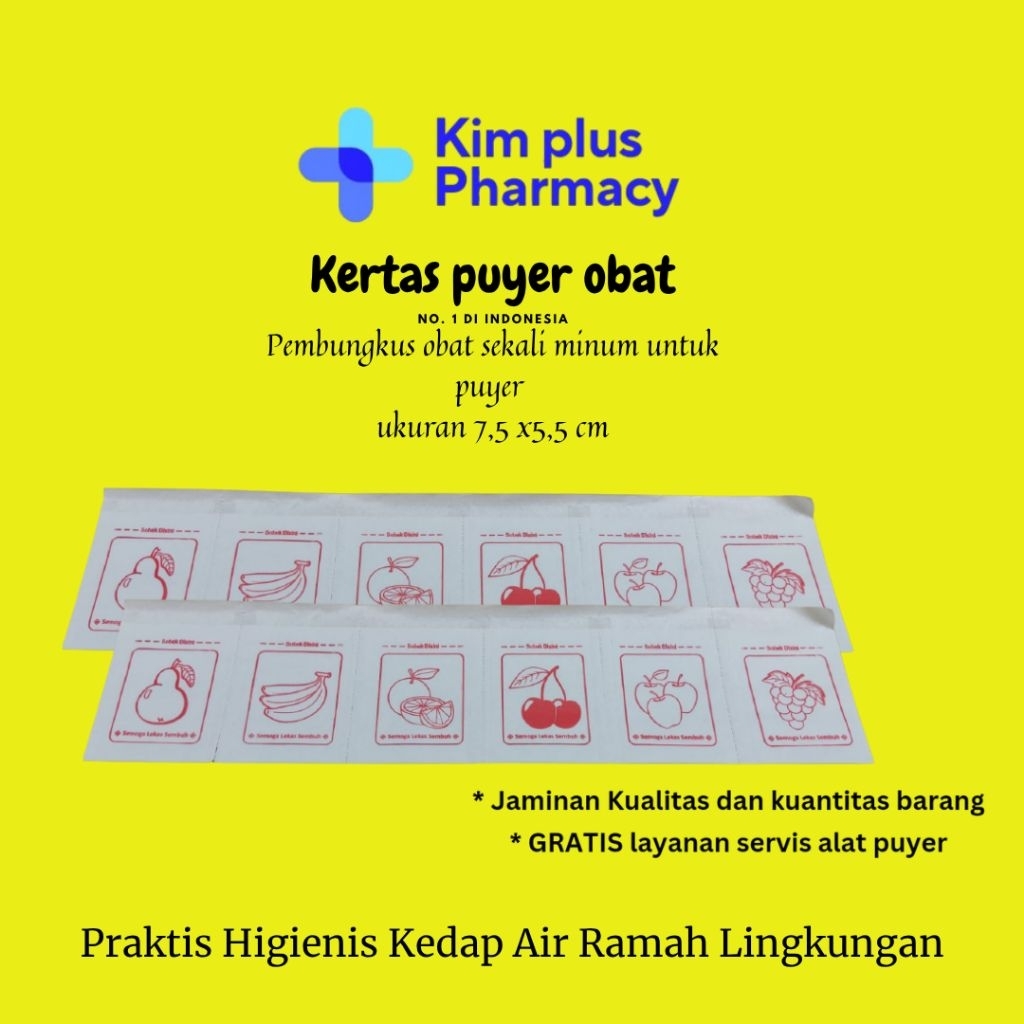 Jual puyer obat logo buah merah 1 pack isi 1200 pcs | Shopee Indonesia