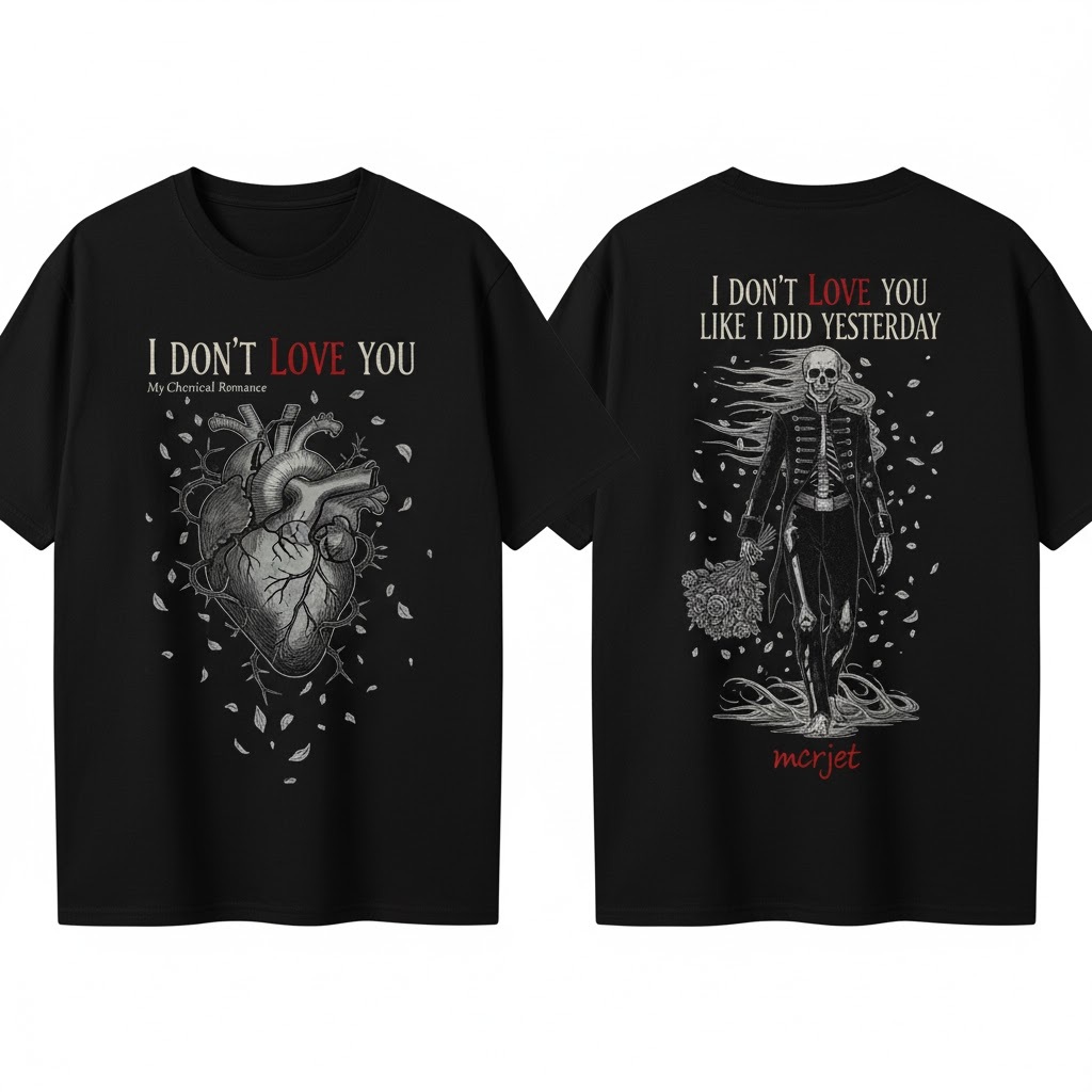 Jual Kaos MCR I Don't Love You My Chemical Romance Emo Rock Band Merch ...