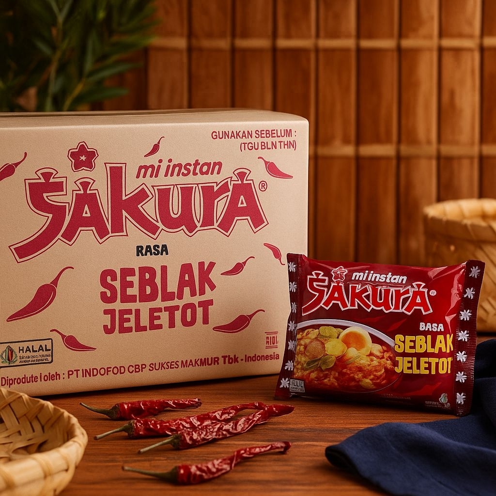 Jual Mie Instant Sakura Seblak Jeletot 1 Dus Isi 40 Pcs | Mie Pedas ...