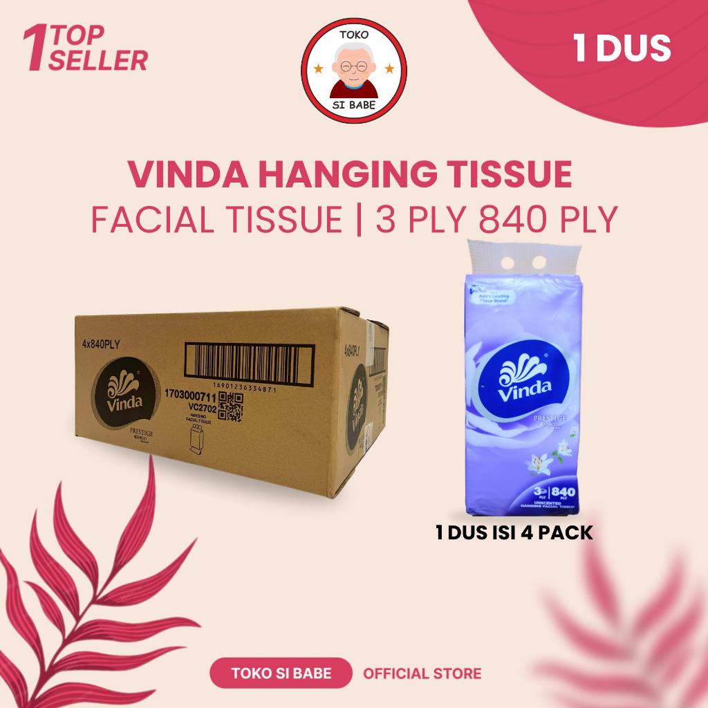 Jual 1 ( SATU ) DUS VINDA HANGING TISSUE | Facial Tissue | Facial Wajah ...