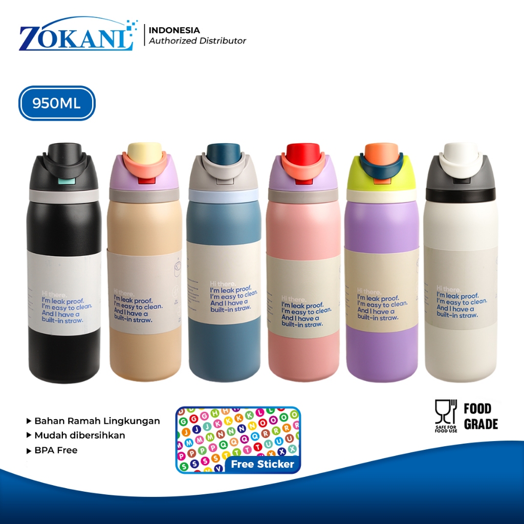 Jual ZOKANI Botol Minum Bottle Tumbler Stainless Steel Tahan Panas ...