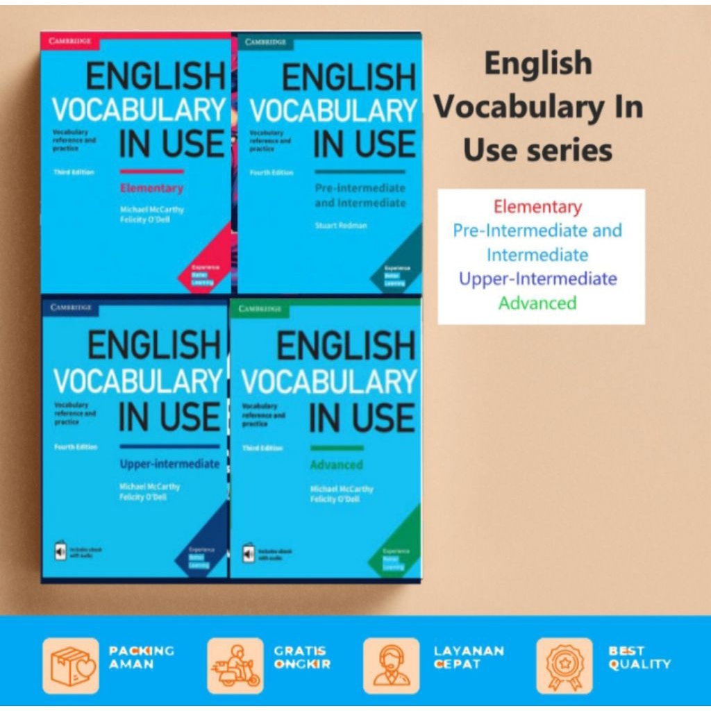 Jual Buku Seri English Vocabulary in Use Elementary/Upper-Intermediate ...