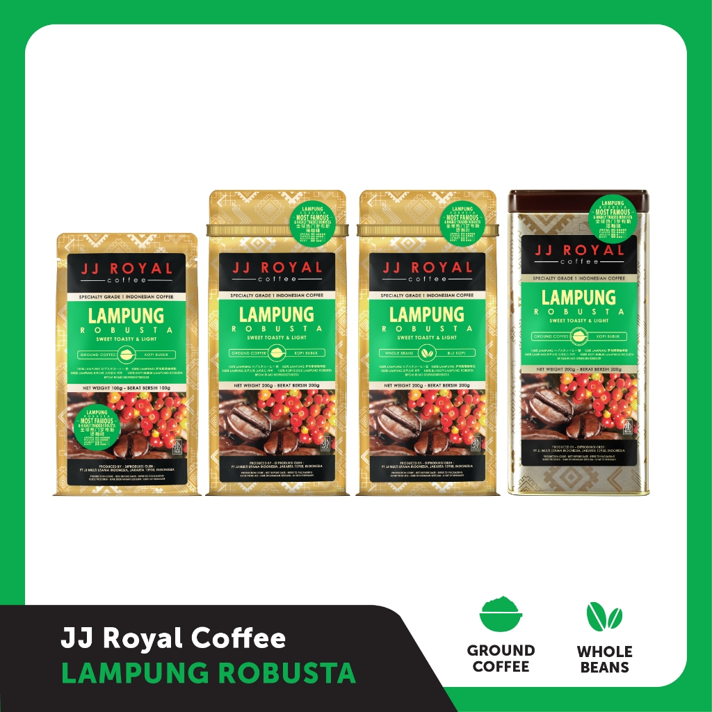 Jual JJ Royal Coffee Lampung Robusta | Shopee Indonesia