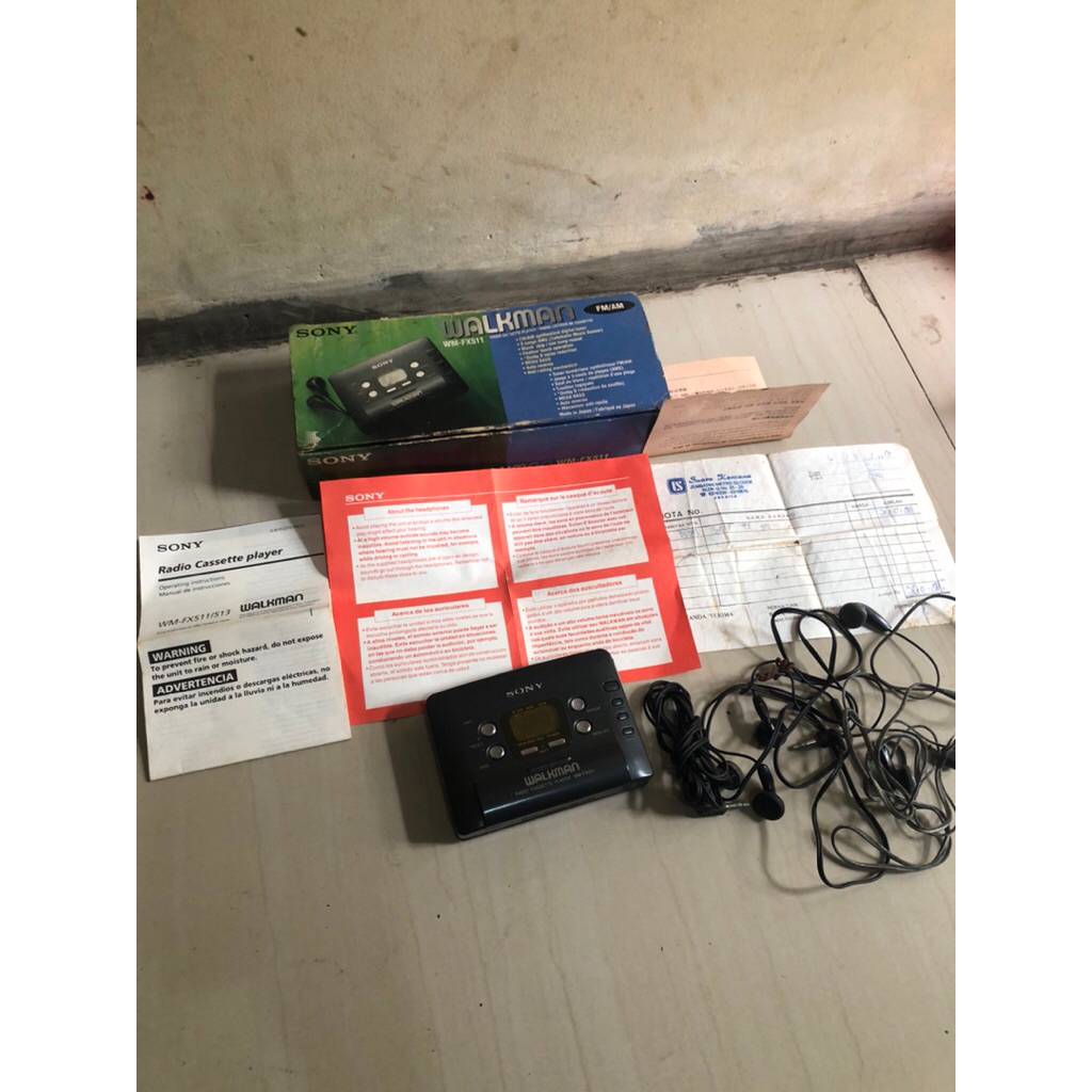 Jual walkman sony wm fx511 fm am pemutar kaset pita | Shopee Indonesia