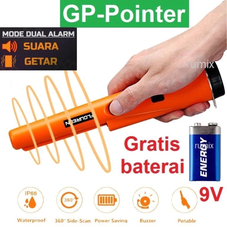 Jual GP Pointer S Metal Detector Alat Pendeteksi Logam Detektor Emas ...