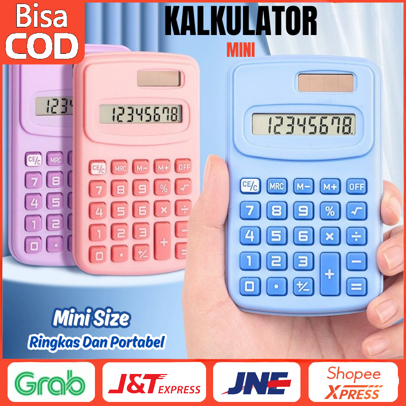 Jual Kalkulator Kecil 8 Digit Calculator Mini Pocket Kalkulator Mini ...