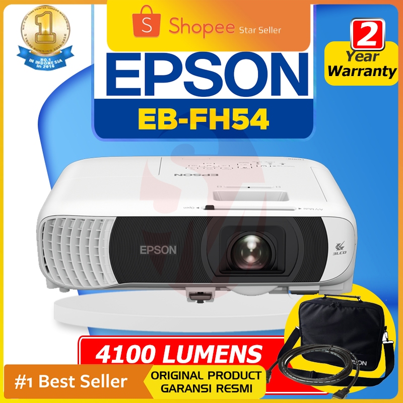 Jual EPSON Projector EB Fh54 Full Hd 4100 Lumens Wireless, Wi-Fi 6 ...