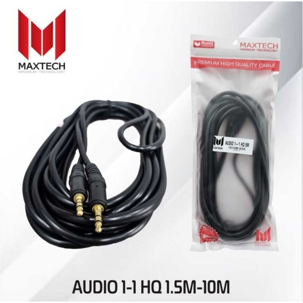 Jual Kabel Audio (AUX) 1 - 1 High Quality MAXTECH | Shopee Indonesia