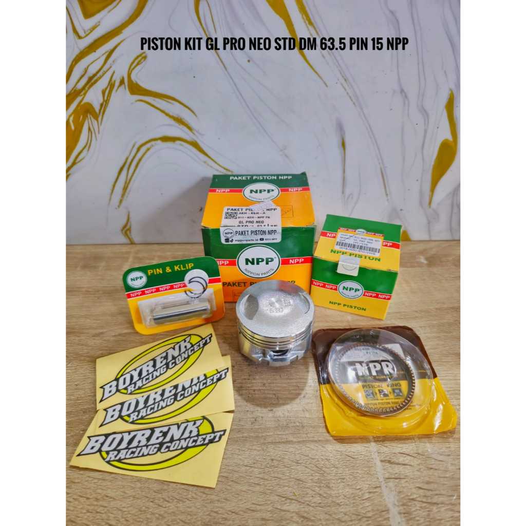 Jual PISTON KIT/SEHER KIT/SEKER KIT GL PRO NEOTECH/MEGA PRO PIN 15 NPP ...