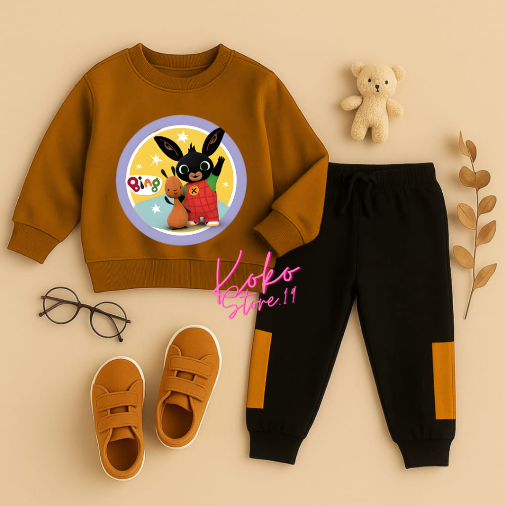 Jual Setelan Anak Bing 2-8 Tahun Baju One Set Jogger Laki Laki ...