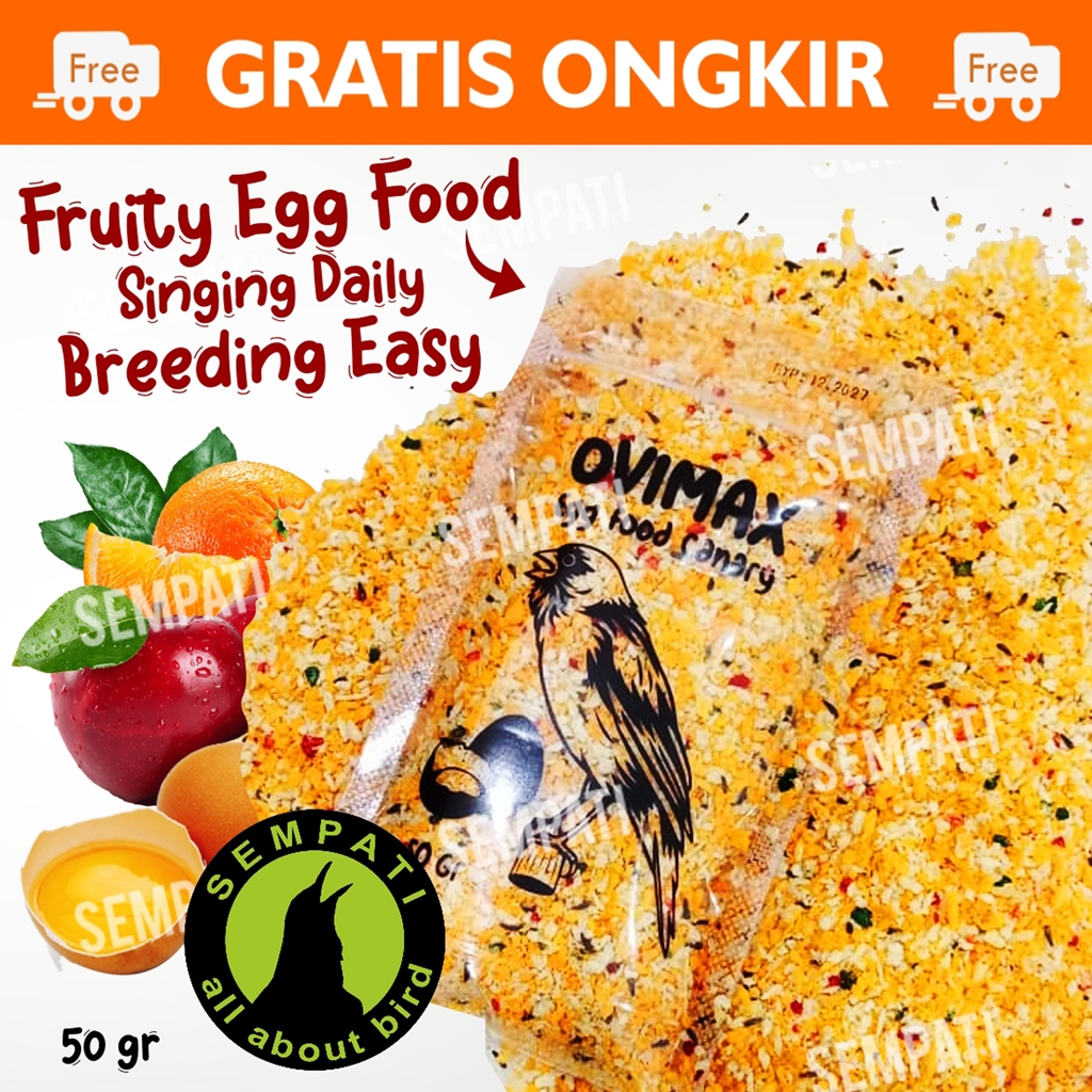 Jual SEMPATI Ovimax Fruity Cede Dry Egg Food Canary Pakan Makanan ...