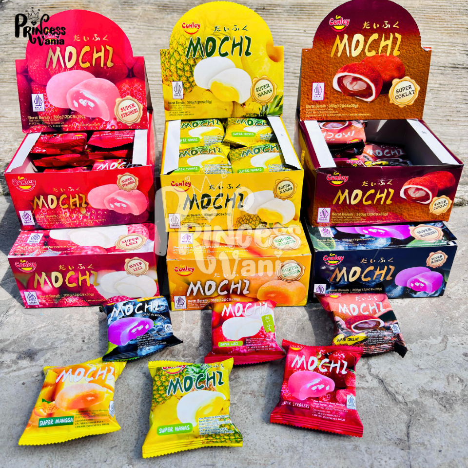 Jual 1 PACK ISI 12PCS CONLEY MOCHI SUPER COKLAT PREMIUM 30GR KEMASAN ...