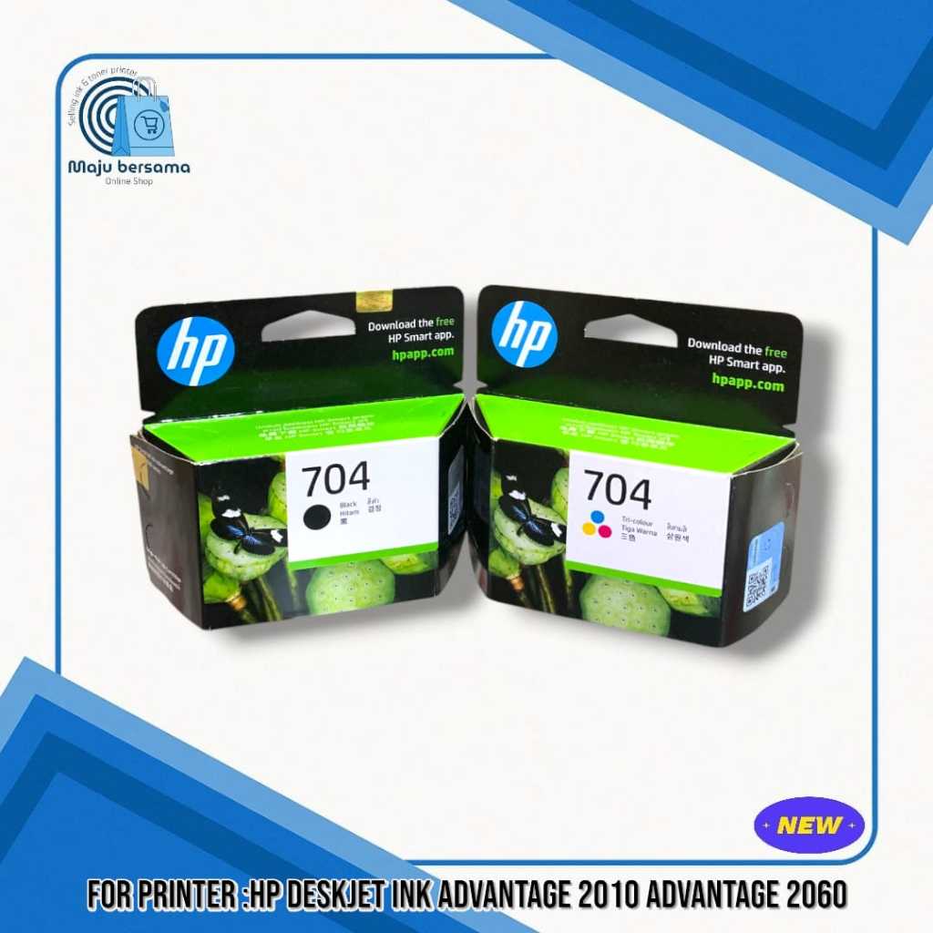 Jual Tinta Hp 704 Black & Color Original | Shopee Indonesia