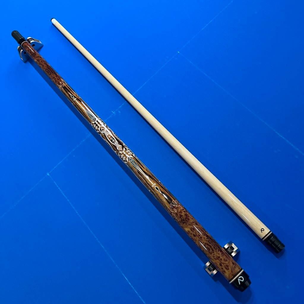 Jual Stick Billiard New Brand AD Brown Cue Low Deflection ( Extra ...