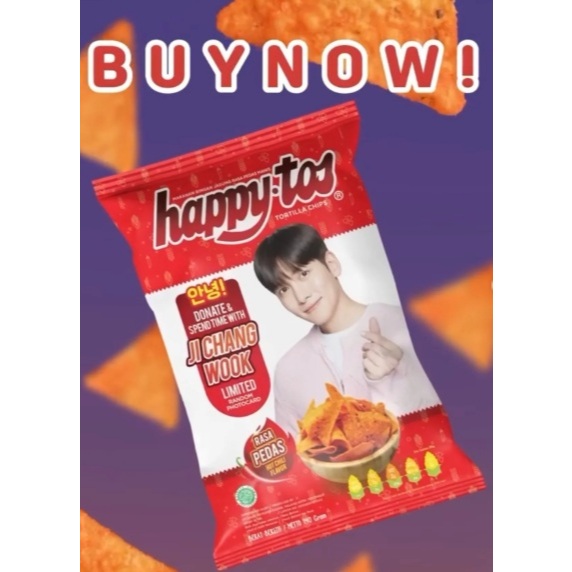 Jual Happy Tos Tortilla Chip with Ji Chang Wook Edition | Shopee Indonesia