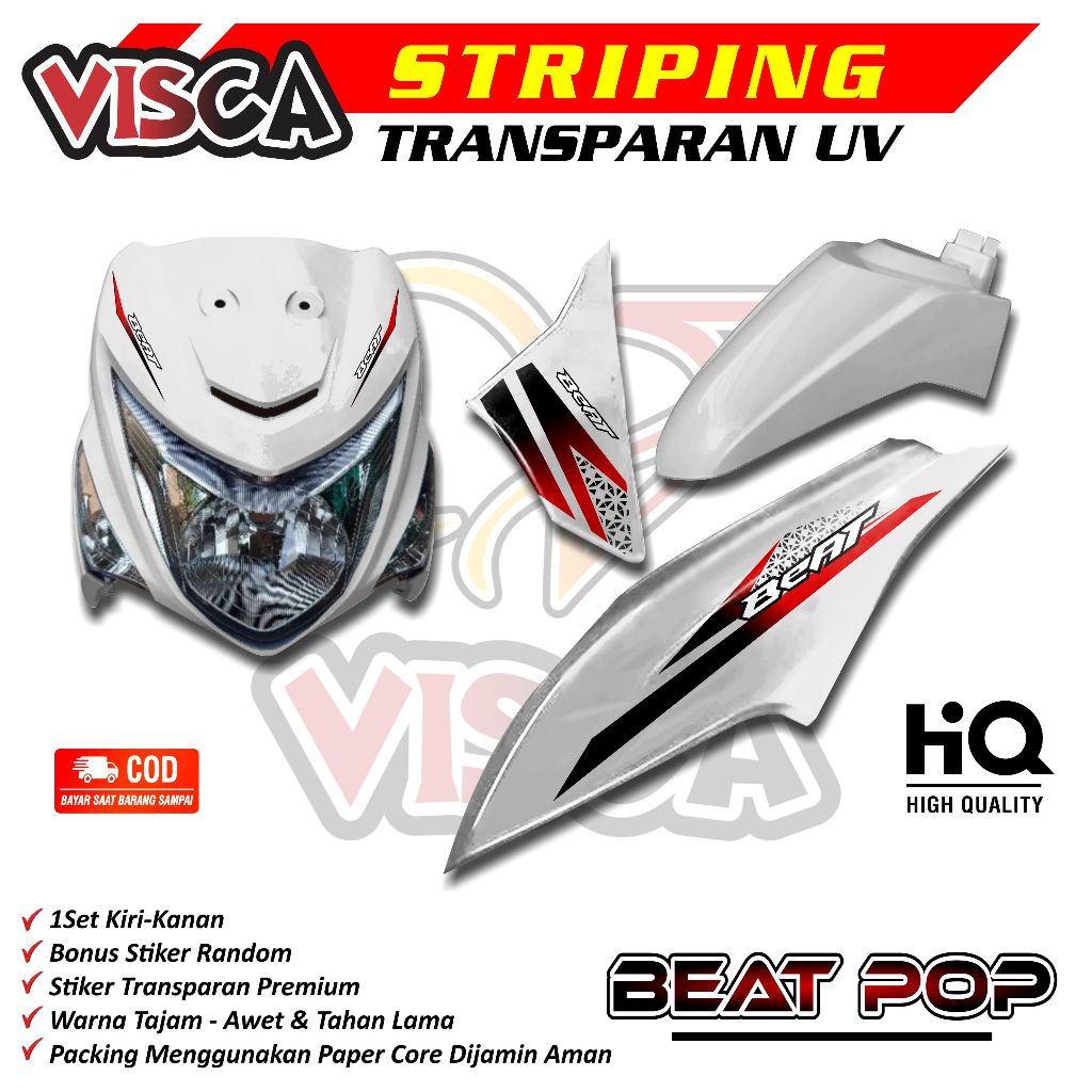 Jual Striping Transparan Beat Pop Desain Simpel Variasi List Mexc ...