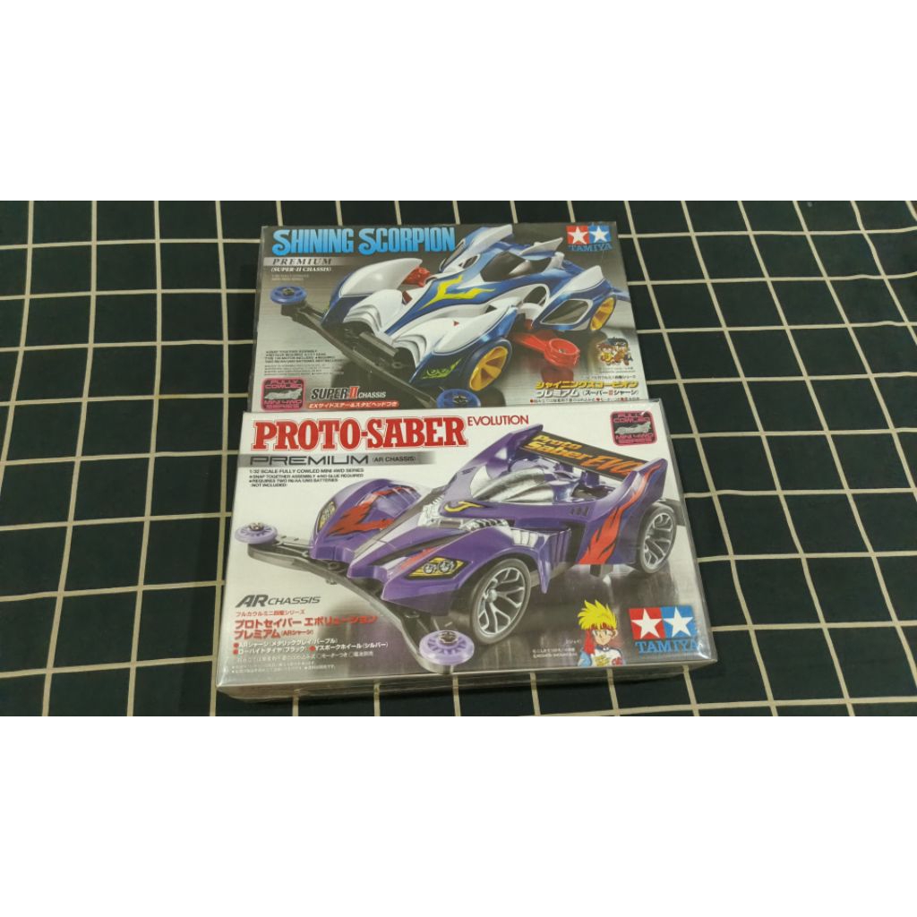 Jual Tamiya Bundle Shinning Scorpio dan Proto Saber Chassis Super 2 ...