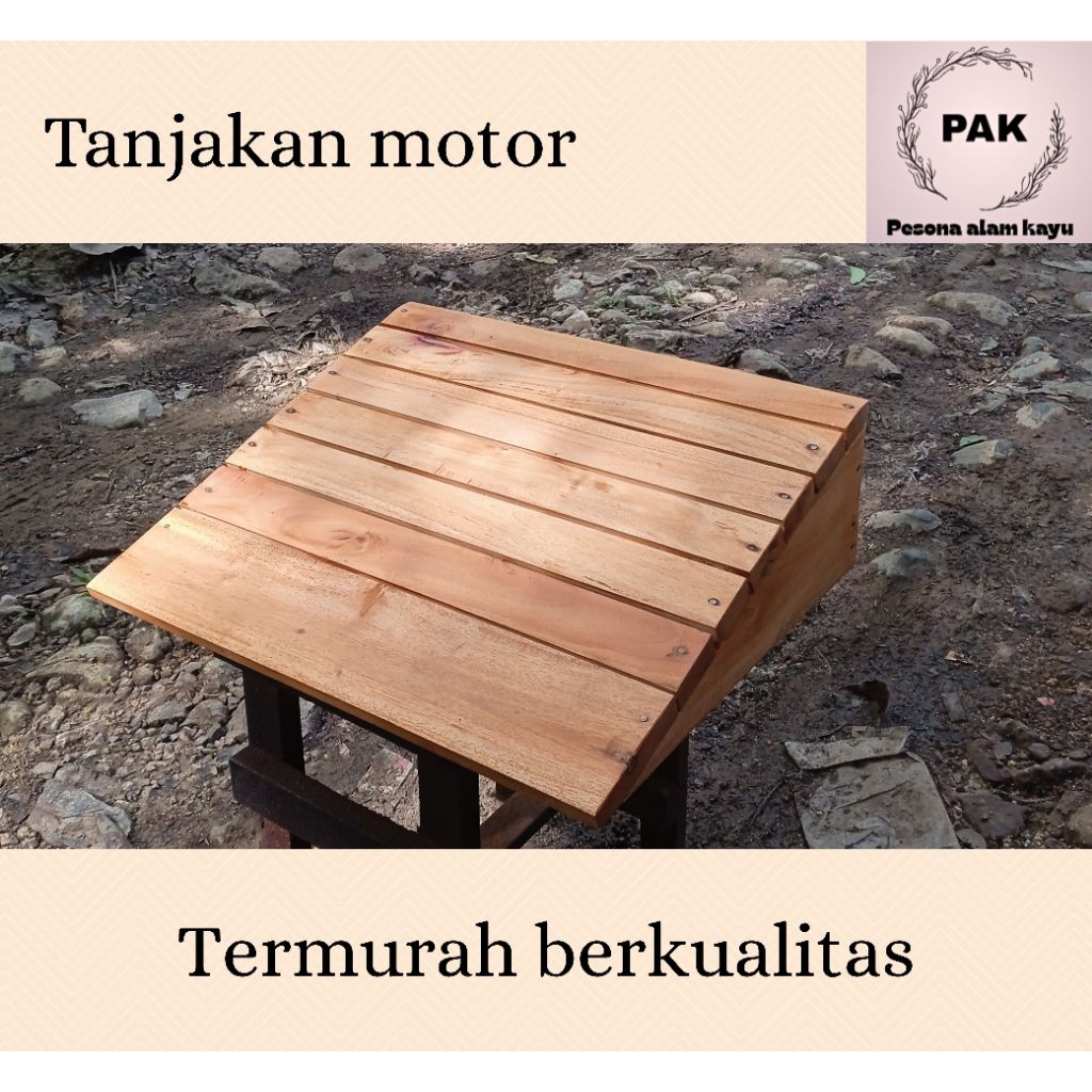 Jual Wooden ramp tanjakan motor kayu jembatan 30cm tanjakan kayu motor ...