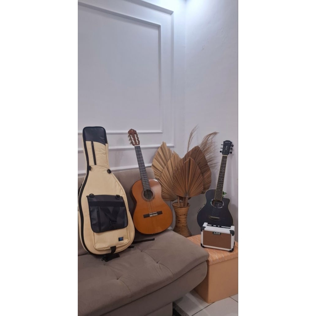 Jual Gitar Klasik Yamaha CS40 Original + Gitar Menwood + Tas Tebal ...