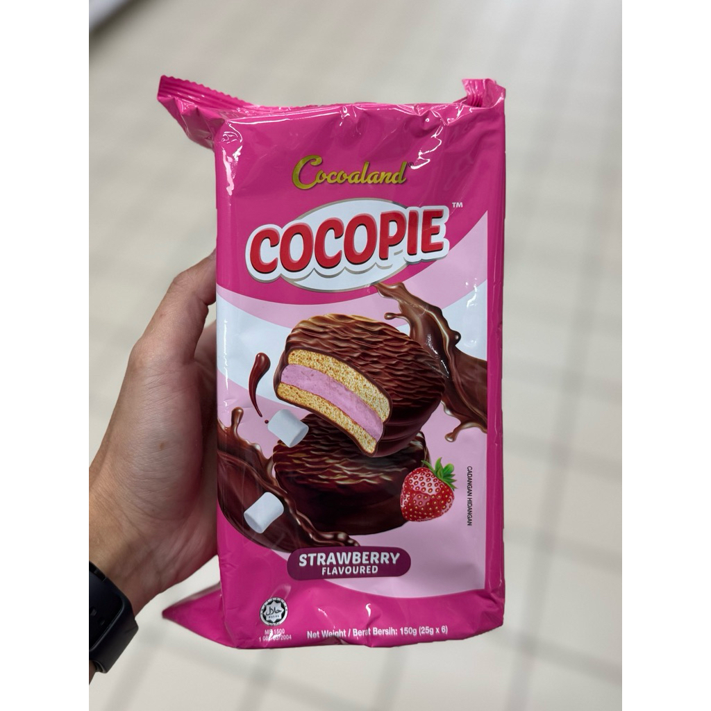 Jual MUMSBAKE COCOPIE DARK CHOCOLATE / Strawberry / Chocolate 25G x ISI ...