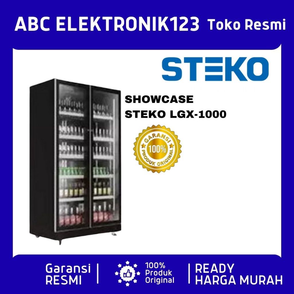 Jual STEKO - Showcase LGX-1000 Teknologi No Frost UV STERILIZER 2PINTU ...
