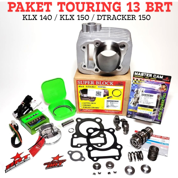 Jual PAKET TOURING 13 BRT KLX 140 KLX 150 DTRACKER 150 Paket Bore Up ...