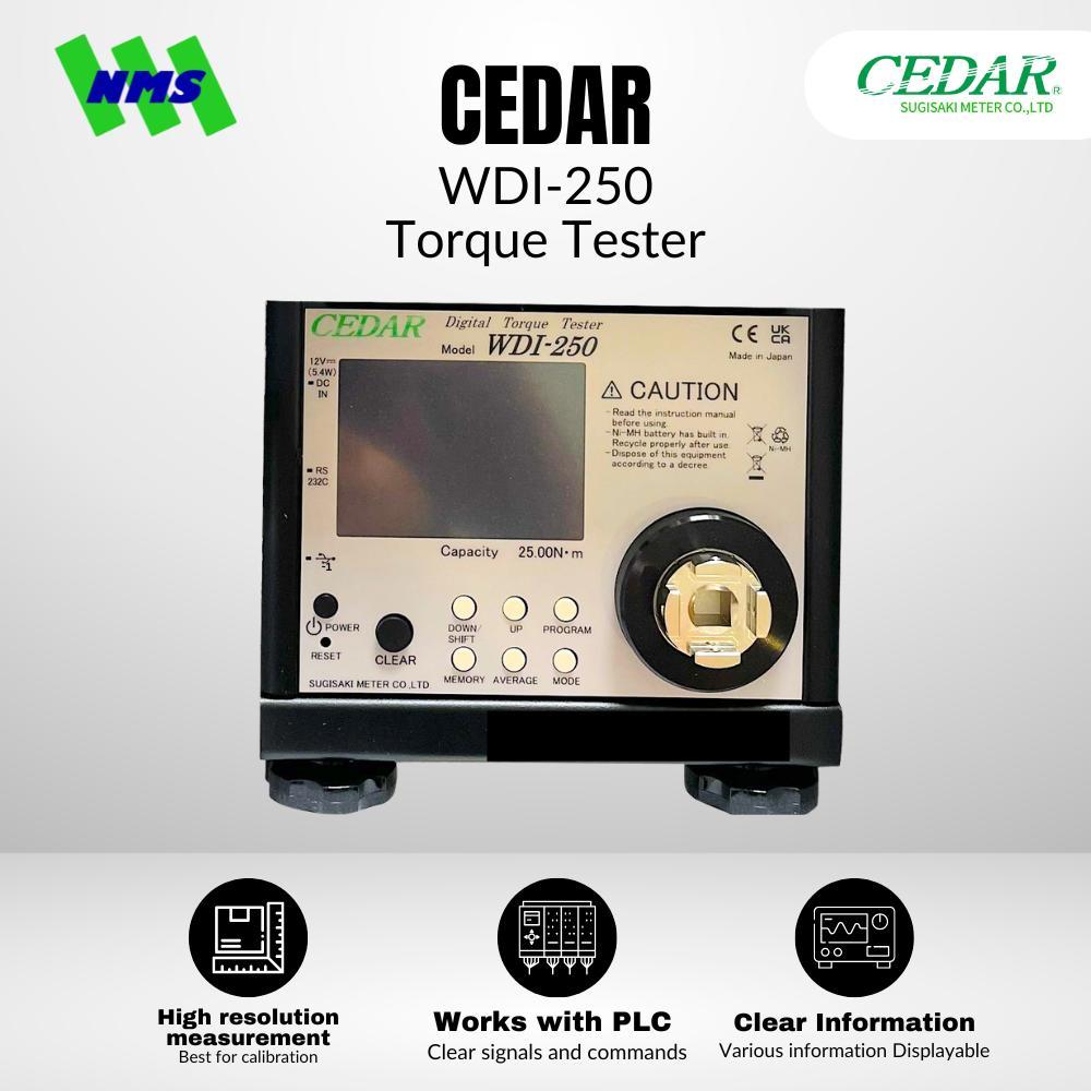 Jual Alat Ukur Torsi CEDAR WDI-250 Digital Torque Tester Meter 0.2 ...