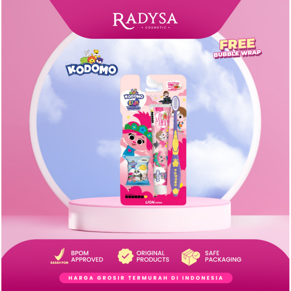 Jual RADYSA - Kodomo Kids 2in1 Toothbrush & Toothpaste | Sikat Gigi ...