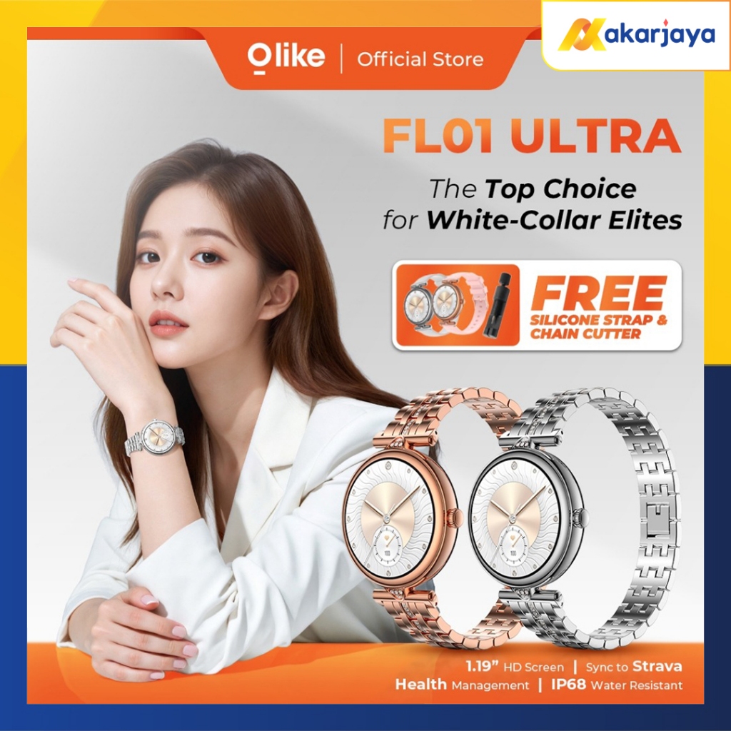 Jual OLIKE FL01 Ultra Smartwatch Jam Tangan Wanita 1.19" Amoled Screen ...