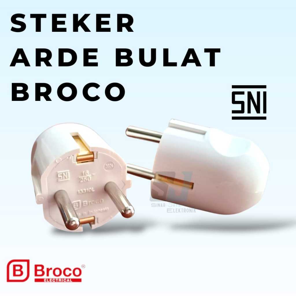 Jual STEKER ARDE BROCO PUTIH ASLI KUNINGAN / STEKER ARDE MERK BROCO ...