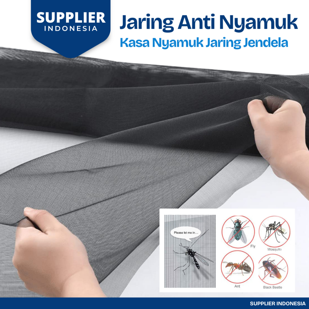 Jual Jaring Anti Serangga Kasa Nyamuk Jaring Jendela Anti Kecoa 1M x 1M ...