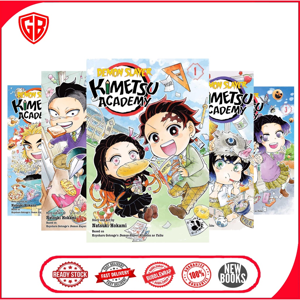 Jual Demon Slayer: Kimetsu Academy (Manga), vol.1-6 (English) | Shopee ...