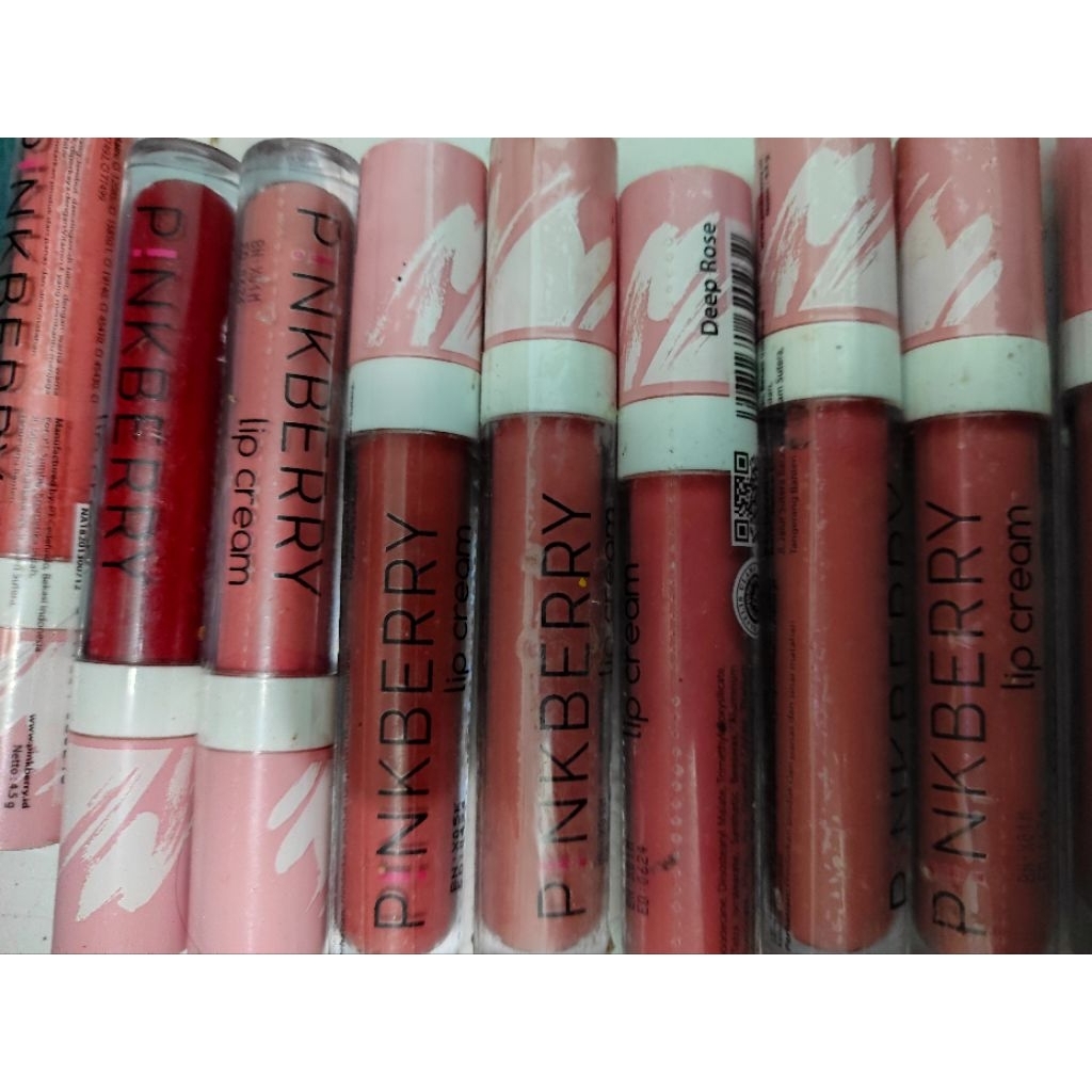 Jual pinkberry lip cream berbagai varian shade401,403,405 | Shopee ...