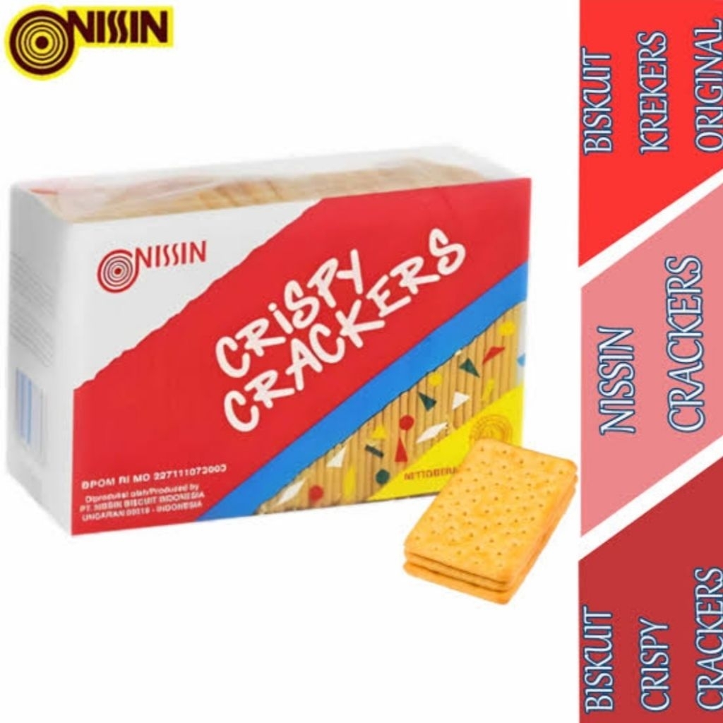 Jual NISSIN CRISPY CRACKERS 250 GRAM KEMASAN PLASTIK BISKUIT TIPIS RASA ...