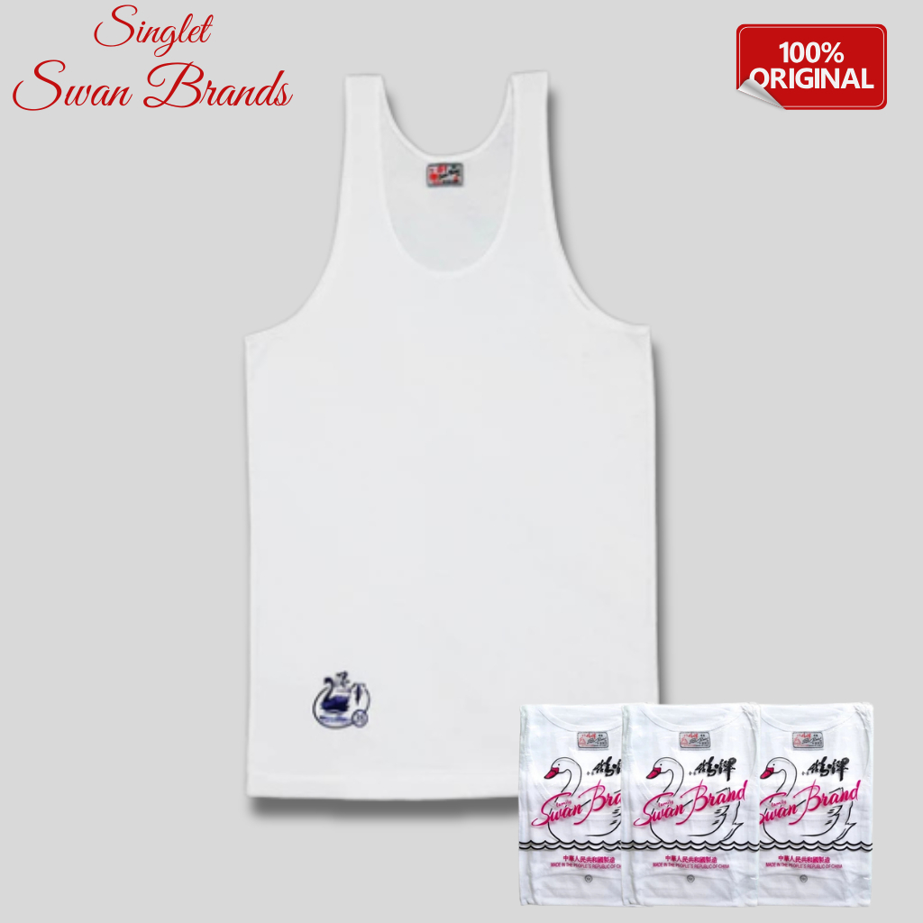 Jual Singlet Pria Swan Brand / Kaos Dalam Style Swan Brand Premium ...