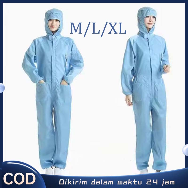 Jual Baju Esd Baju Jas Lab Coverall Esd Premium Clean Jumpsuit Baju ...