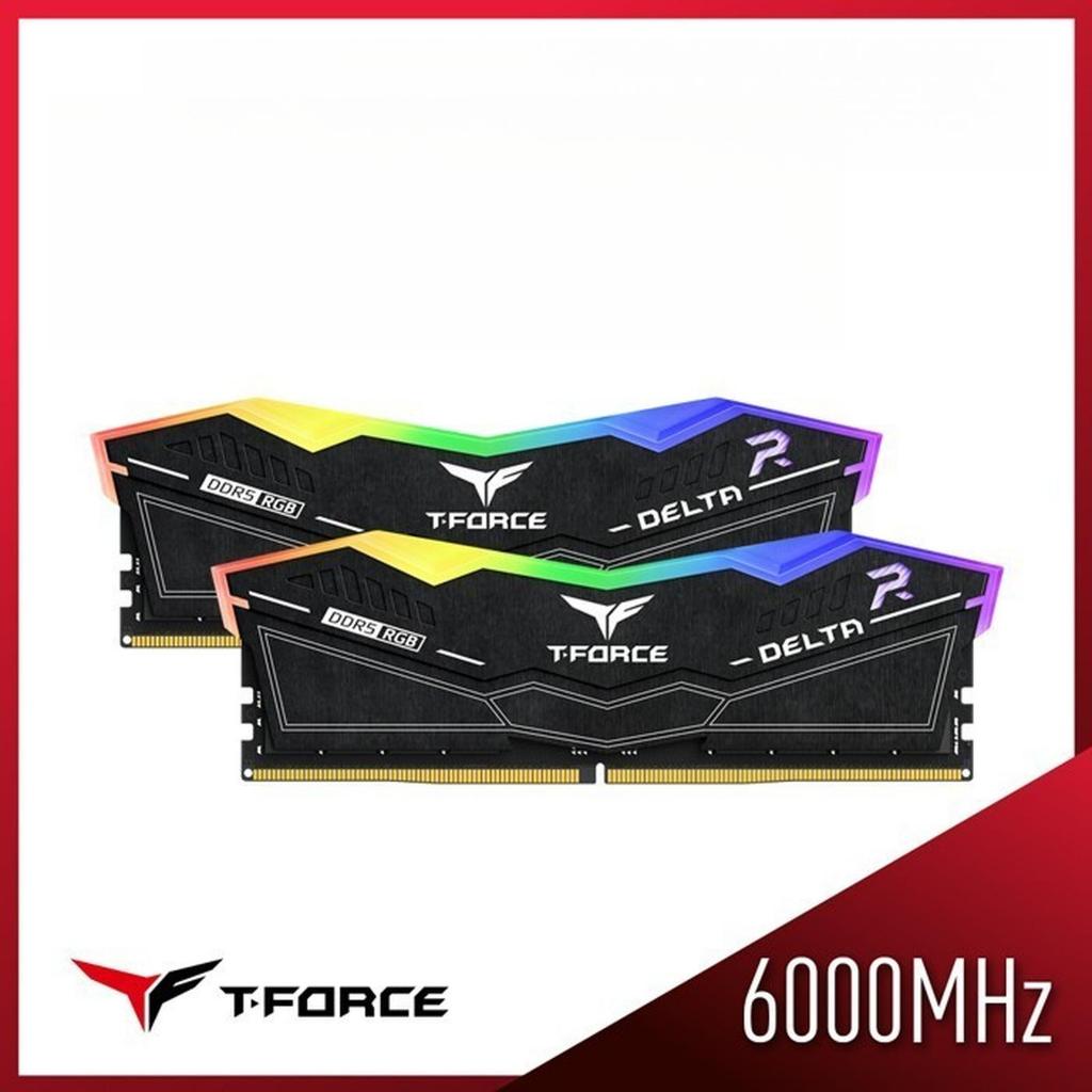 Jual Teamgroup Memory Delta Tforce RGB 2x32GB PC 6000Mhz DDR5 - Black ...