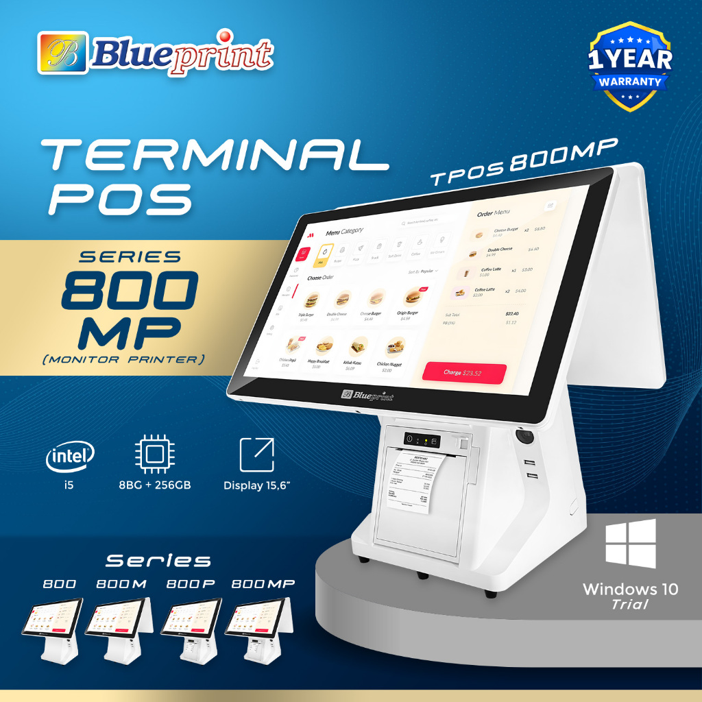 Jual TERMINAL POS 800MP/Mesin Kasir All in One / TPOS 800MP BLUEPRINT ...