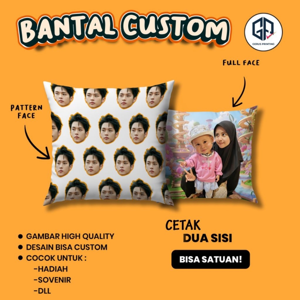 Jual BANTAL/PILLOW ART CUSTOM DESIGN SUKA SUKA | Shopee Indonesia