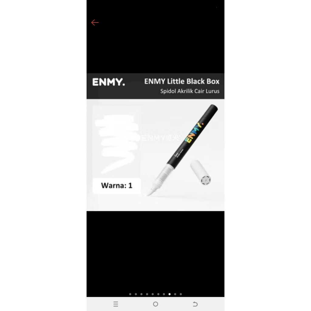 Jual ENMY Acrylic Marker Hitam Putih Suplemen Versi Tunggal | Shopee ...